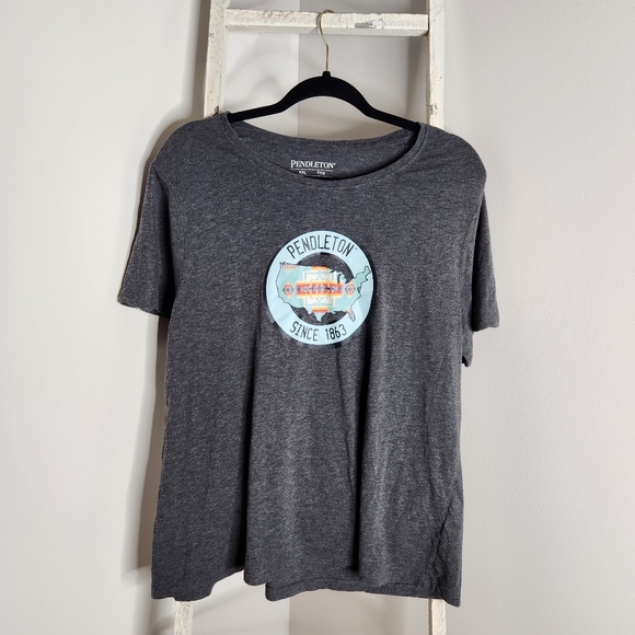 Pendleton | Tops | Pendleton Womens Xxl Short Sleeve South Western America Graphic Tee | Poshmark